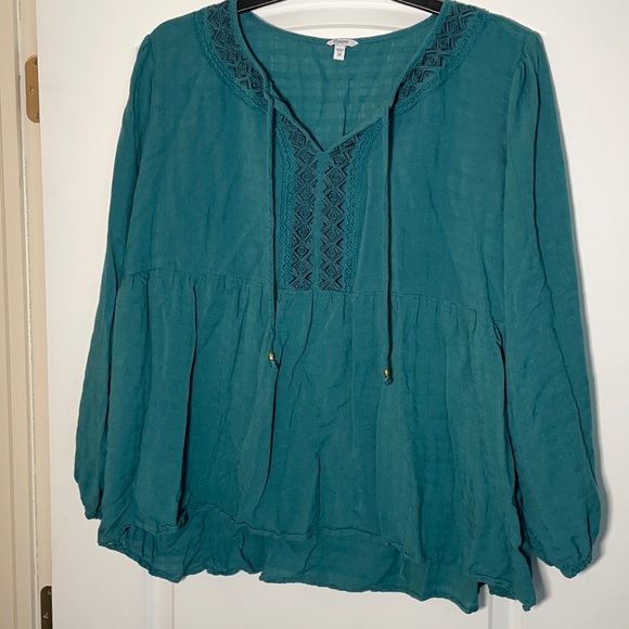 Sonoma | Tops | Green Peasant Top | Poshmark
